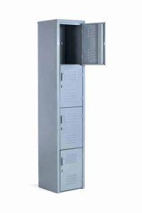 Locker 4 puertas Gris 38 x 45 x 180 ⋆ Lockers Metálicos